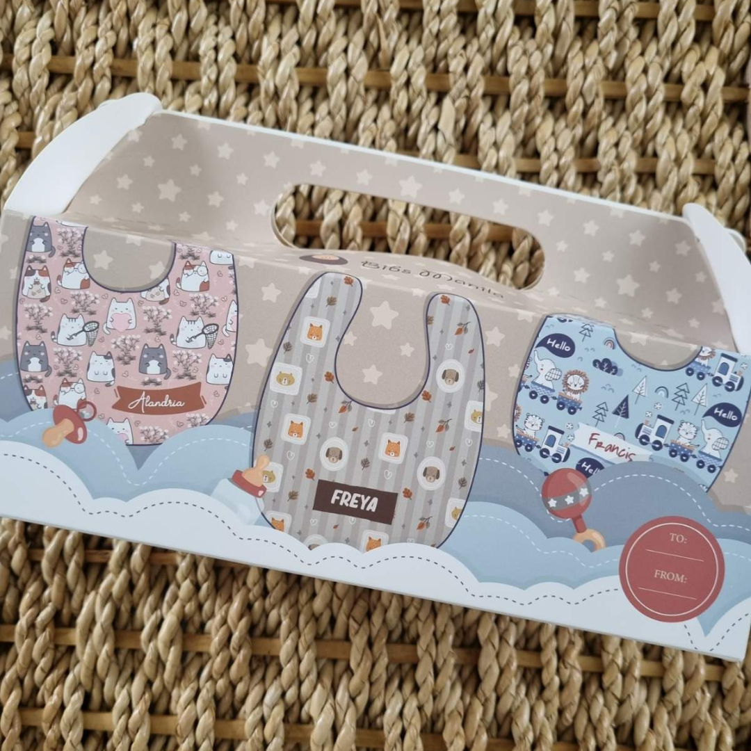 Gift Box for Personalized Baby Bib by Bibs Manila