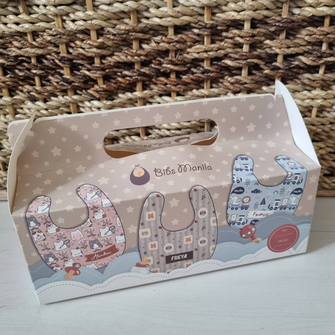 Gift Box for Personalized Baby Bib by Bibs Manila