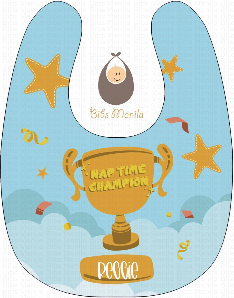 Nap Time Champion Personalized Baby Bib – Bibs Manila