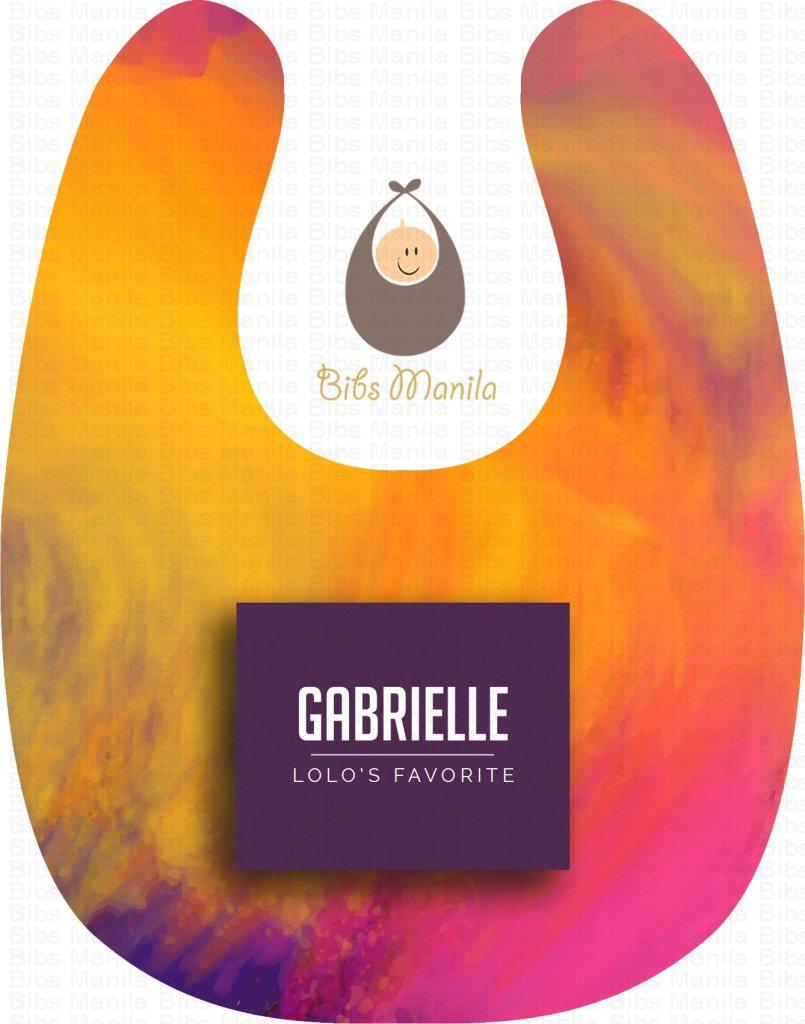 Colorful Canvas Personalized Baby Bib – Bibs Manila