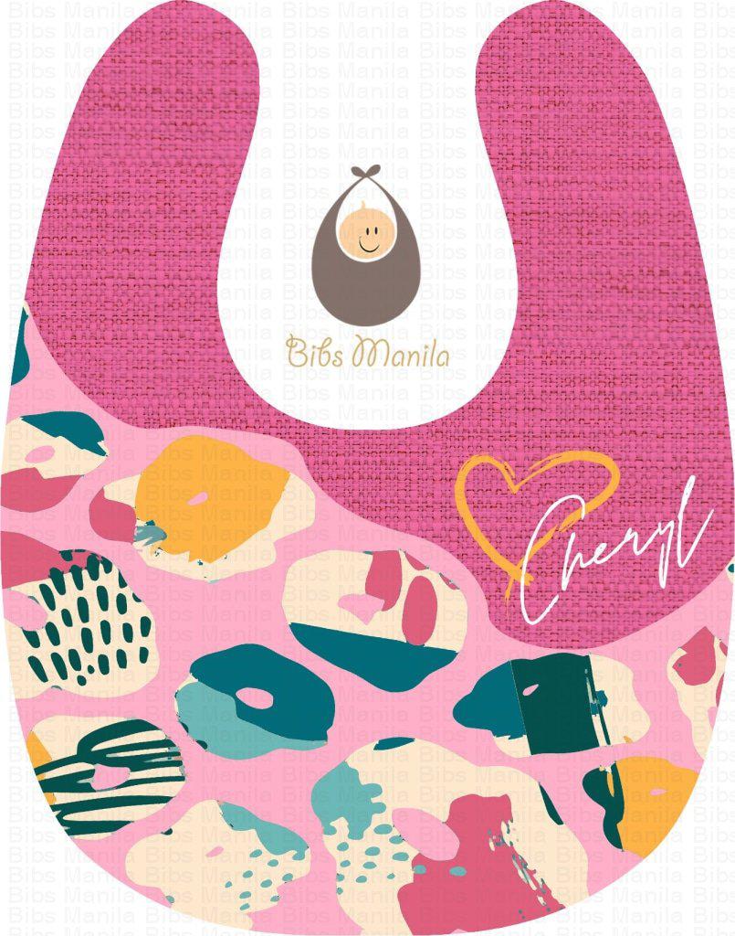 Pinky Pop Personalized Baby Bib – Bibs Manila