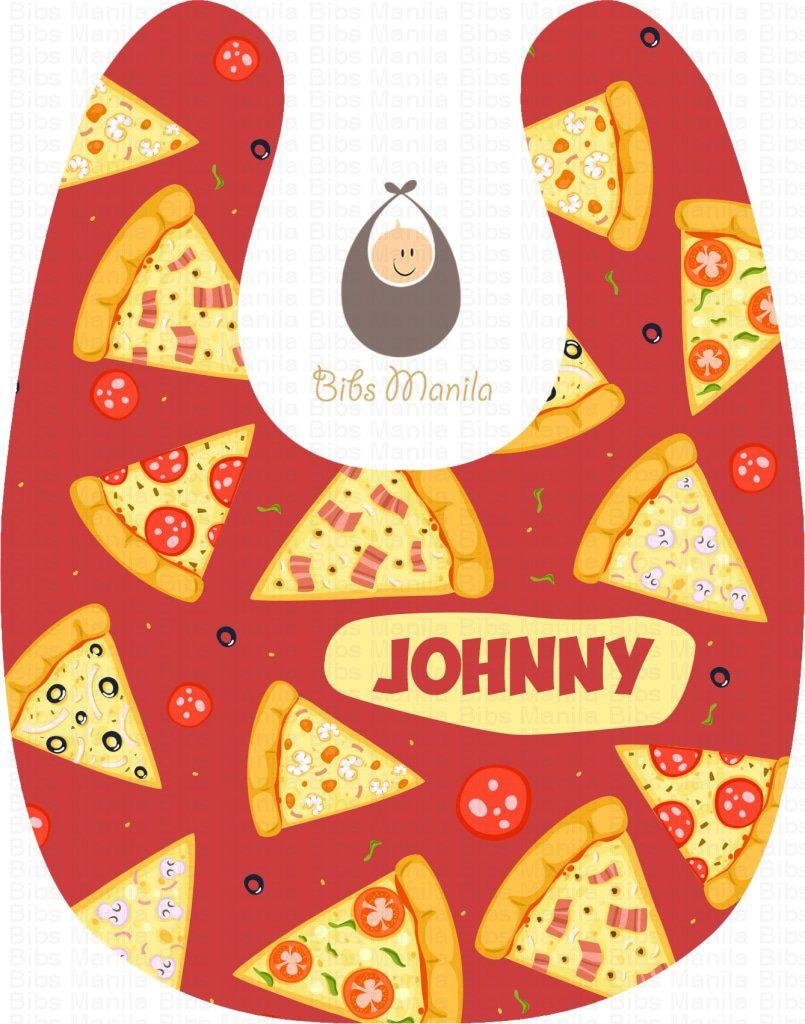 Pizza Party Personalized Baby Bib – Bibs Manila
