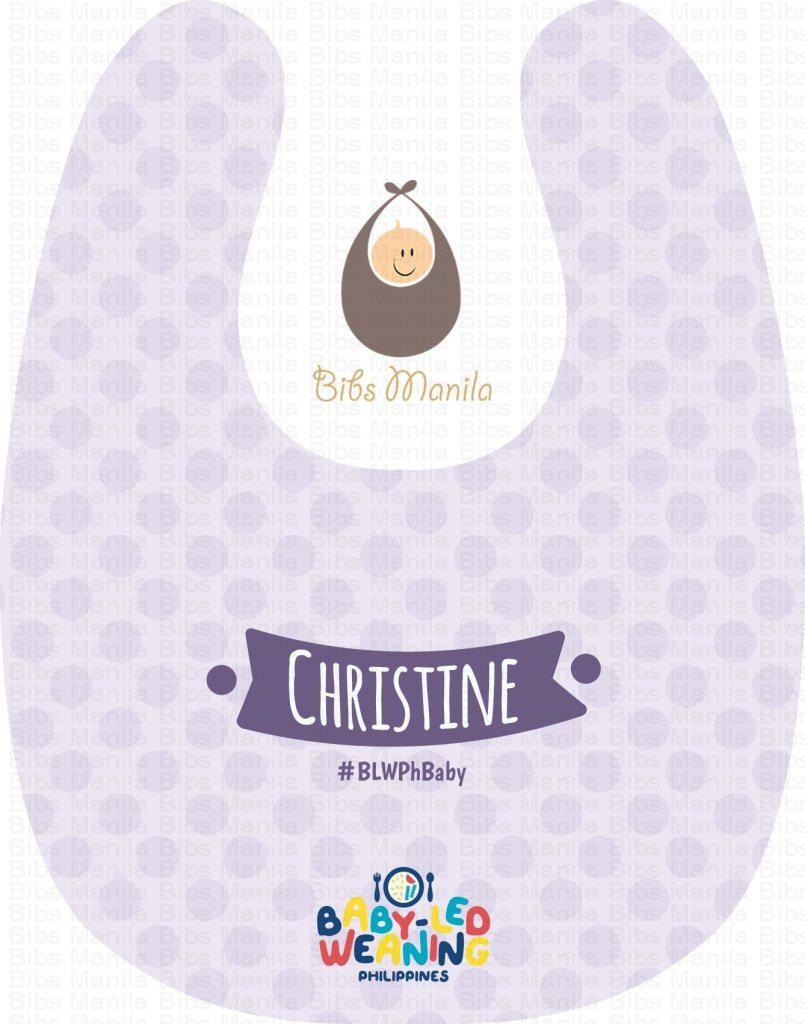 Polka Pop Personalized Baby Bib – Bibs Manila