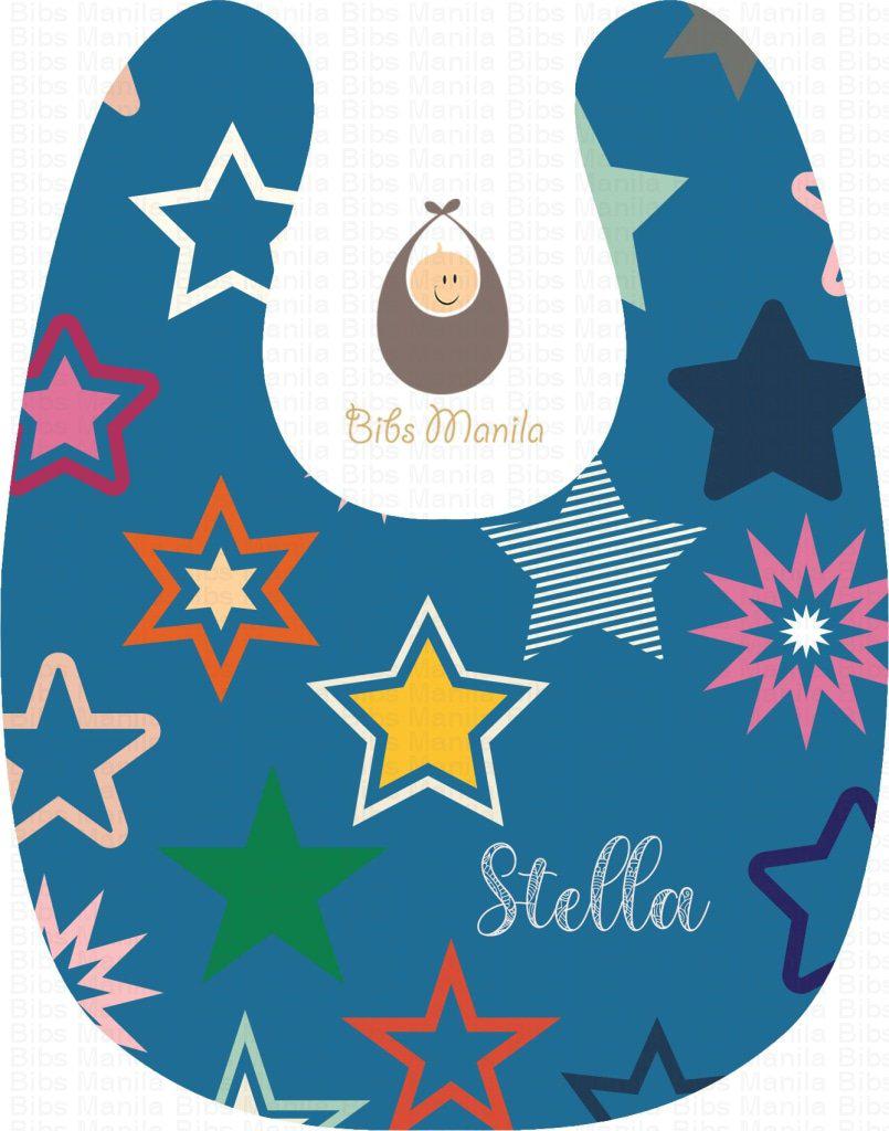 Shower of Stars Personalized Baby Bib – Bibs Manila